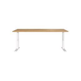 Germania Schreibtisch ''Mailand'' in Hellbraun/ Weiß - (B)180 x (H)91 x (T)80 cm - 59% | Tische