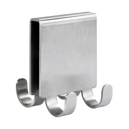 Wenko Duschhaken "Vieste Duo" in Silber - (B)5,5 x (H)7 x (T)6 cm - 38% | Badezimmer-accessoires