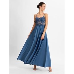 Laona Abendkleid Damen Gr&ouml;&szlig;e 40 blau Winterkleid