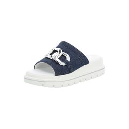 Rieker Sport Pantolette Damen Gr&ouml;&szlig;e 40 blue denim / silber
