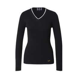 19V69 Italia Pullover 'Valesca' Damen Gr&ouml;&szlig;e XXL schwarz / wei&szlig;