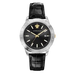 Versace Uhr Herren Gr&ouml;&szlig;e One Size schwarz / silber