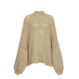 Lilavie Knit Cardigan ' Lolaa Oversize One Size ' female Brown size One Size