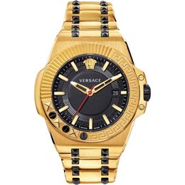 Versace Uhr 'Chain Reaction, VEDY00619' Herren Gr&ouml;&szlig;e One Size gold / schwarz