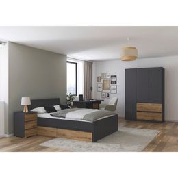 Rauch Jugendzimmer-Set »Komplettzimmer Schlafzimmer-Set (5-St.) Jugendzimmer-Set JOEL« Set, Bett 90x200 oder 140x200 cm, Ausstattungspakete...