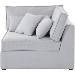 OTTO home Sofa-Eckelement &raquo;Florid&laquo; Teil eines Modulsofas, fester Sitzkomfort, auch in Cord grau Baumwollmix (60% Baumwolle/40% Leinen);Struktur fein (