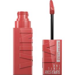 Maybelline NEW YORK Lippenstift &raquo;Super Stay Vinyl Ink&laquo; mit nat&uuml;rlichen Inhaltstoffen Nr. 15 Peachy Lippenpflege von Maybelline New York