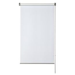 Gardinia Seitenzugrollo &raquo;EASYFIX Rollo Verdunklung Premium&laquo; verdunkelnd ohne Bohren Rollokette aus Metall wei&szlig; Obermaterial: 100% Polyester 150 cm