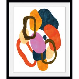 queence Bild »Joko« Abstrakt Figuren Gemälde Kunst Modern 1 Stk. tlg. HD Premium Poster-Druck inkl. Holzrahmen Farbe Rahmen: schwarz +...
