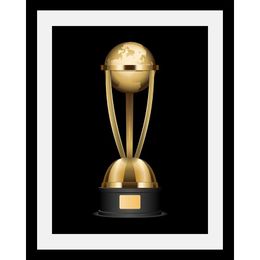queence Bild &raquo;Pokal&laquo; Art World HD Premium Poster-Druck inkl. Holzrahmen Farbe Rahmen: schwarz + Farbe Bild(er): bunt