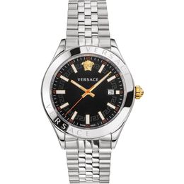Versace Uhr Herren Gr&ouml;&szlig;e One Size gold / schwarz / silber