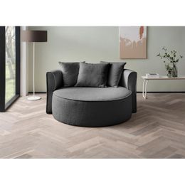 LeGer Home by Lena Gercke XXL-Sessel &raquo;Isalie, Lesesessel, Loveseat, inklusive Zierkissen&laquo; extra gro&szlig;e Sitzfl&auml;che, optional mit Hocker, Cord, Samt, 