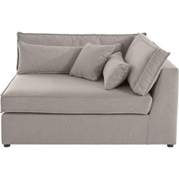 OTTO home Sofa-Eckelement &raquo;Enid&laquo; Teil eines Modulsofas, fester Sitzkomfort, auch in Breitcord beige Baumwollmix (60% Baumwolle/40% Leinen);Struktur 
