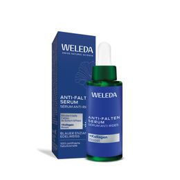 Weleda Anti-Falten-Serum »Anti-Falten Serum Blauer Enzian & Edelweiss« 30ml 3x Sofort-Effekt: Spürbare Festigkeit, Feuchtigkeits-Boost, genährte Haut