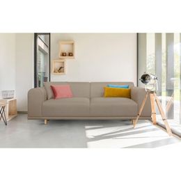 OTTO home 3-Sitzer &raquo;Maroon&laquo; in skandinavischem Design, mit losen Kissen beige Struktur grob ( 100% POLYPROPYLEN;Struktur fein ( 100% Polyester);