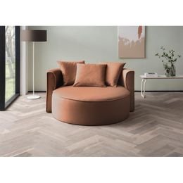 LeGer Home by Lena Gercke XXL-Sessel &raquo;Isalie, Lesesessel, Loveseat, inklusive Zierkissen&laquo; extra gro&szlig;e Sitzfl&auml;che, optional mit Hocker, Cord, Samt, 