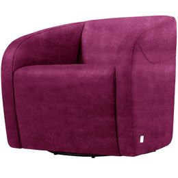Egoitaliano Sessel &raquo;Charlottaas Clubsessel, Designsessel, modern und zeitlos, bequem&laquo; drehbar, kompakte Stellma&szlig;e, Solit&auml;rsessel pink 100% Polyester. Wasser- und 