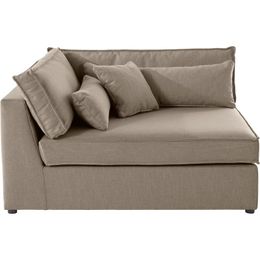 OTTO home Sofa-Eckelement &raquo;Enid&laquo; Teil eines Modulsofas, fester Sitzkomfort, auch in Breitcord grau Baumwollmix (60% Baumwolle/40% Leinen);Struktur 