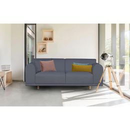 OTTO home 2-Sitzer &raquo;Maroon&laquo; in skandinavischem Design, mit losen Kissen blau Struktur grob ( 100% POLYPROPYLEN;Struktur fein ( 100% Polyester);