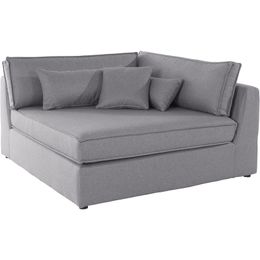 OTTO home Sofa-Eckelement &raquo;Enid&laquo; Teil eines Modulsofas, fester Sitzkomfort, auch in Breitcord grau Baumwollmix (60% Baumwolle/40% Leinen);Struktur 