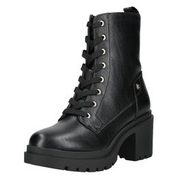 Bagatt High-Heel-Stiefelette &raquo;Stiefelette Leder&laquo; Schwarz 37 37 Verschluss: Schn&uuml;rung