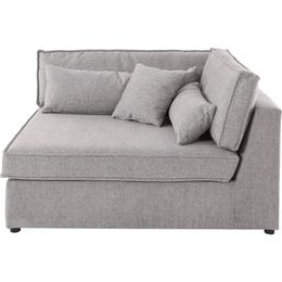 OTTO home Sofa-Eckelement &raquo;Enid&laquo; Teil eines Modulsofas, fester Sitzkomfort, auch in Breitcord grau Baumwollmix (60% Baumwolle/40% Leinen);Struktur 