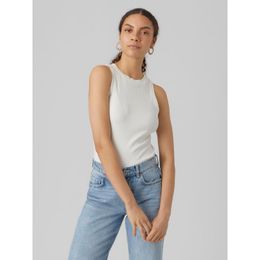 V&eacute;ro Moda Vero Moda Damen Tanktop &raquo;VMLAVENDER SL TOP VMA JRS NOOS&laquo; mit Rundhalsausschnitt wei&szlig; L