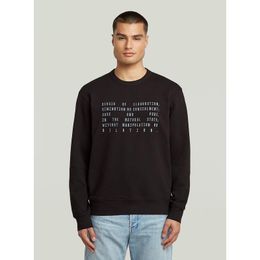G-Star Raw G-Star Herren G-STAR Longpullover &raquo;Text Graphic Sweatshirt&laquo; XS