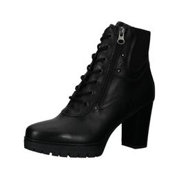 Nero Giardini High-Heel-Stiefelette &raquo;Stiefelette Leder/Textil&laquo; Schwarz 41 41 Verschluss: Schn&uuml;rung