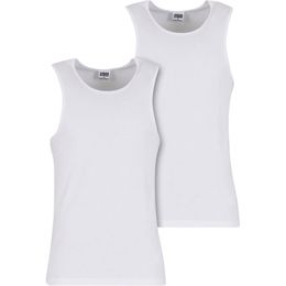 Urban Classics Tanktop &raquo;Ribbed Undershirt 2-Pack&laquo; 1 Stk. white+white S S Tanktops fuer Freizeit, Sport und warme Tage