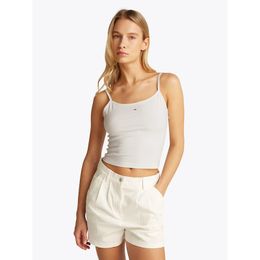 Tommy Jeans Tanktop &raquo;TJW 2PACK ESSENTIAL STRAP TOP&laquo;, 2 Stk. mit Logo-Flag Ecru / Sweet Blue L (40) L (40) Tanktop von Tommy Jeans