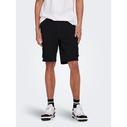 Only & Sons ONLY & SONS Cargoshorts »ONSCAM STAGE CARGO SHORTS 6689 LIFE NOOS« Black S - N-Gr N-Gr S Shorts im Cargo Style von Only & Sons