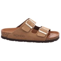 Rohde Pantolette &raquo;Alba&laquo;, Keilabsatz, Sommerschuh, Hausschuh mit zwei Schnallenverschl&uuml;sse beige 35 35 Toller Sommerschuh mit weichem Gehkomfort