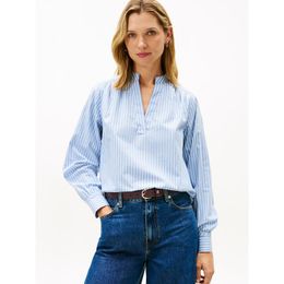 Tommy Hilfiger Damen Shirtbluse &raquo;POPLIN V-NK BLOUSE&laquo; 36