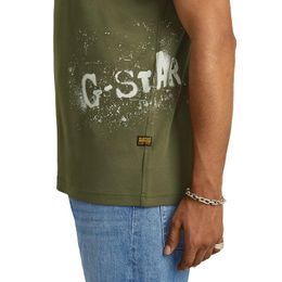 G-Star Raw G-STAR T-Shirt »Sprayed T-Shirt« shadow olive XXL XXL Runder Ausschnitt