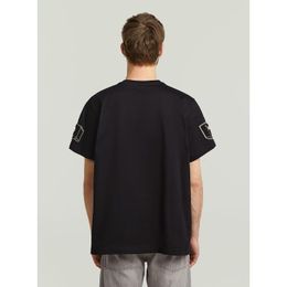 G-Star Raw G-STAR T-Shirt »Patches Loose T-Shirt« dk black XXL XXL Rundhalsausschnitt