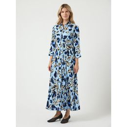 Y.A.S Hemdblusenkleid »YASSAVANNA LONG SHIRT DRESS« Sommerkleid, mit 3/4 Ärmel Clear Sky AOP:LIRO PRINT XS - N-Gr N-Gr XS 3/4-Ärmel und...