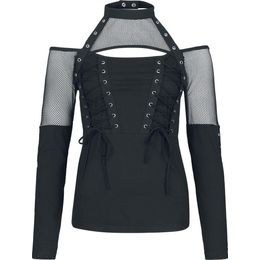 Chemical Black Waneta Top Langarmshirt schwarz in S T-WNTA-B