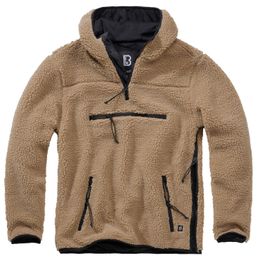 Brandit Teddyfleece Worker Pullover camel, Gr&ouml;&szlig;e L