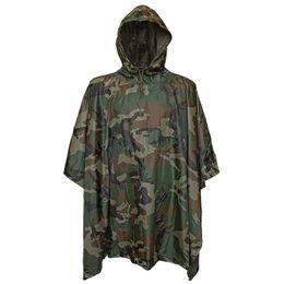 Mil-Tec Regenponcho Premium Rip-Stop woodland