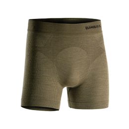 Merino Seamless Boxer steingrau oliv, Gr&ouml;&szlig;e S