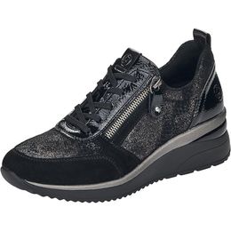 Remonte Sneaker 'D2401' Damen Gr&ouml;&szlig;e 42 silbergrau / schwarz