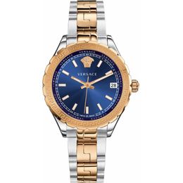 Versace Uhr 'Hellenyium' Damen Gr&ouml;&szlig;e One Size blau / gold / silber / wei&szlig;