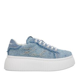 K by KARL LAGERFELD Karl Lagerfeld Low-Top Sneaker - Kreeper Lo Signia Mix Lo Lace - Gr. 41 (EU) - in Blau - f&uuml;r Damen