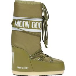 Moonboot Stiefeletten - Moon Boot Mb Icon Nylon Boots Khaki 80d1400440 - Gr. 42 (EU) - in Gr&uuml;n - f&uuml;r Damen