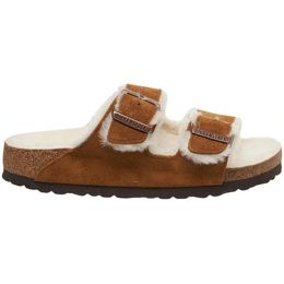 Birkenstock Sandalen - Sandals 'Arizona Shearling' - Gr. 38 (EU) - in Braun - f&uuml;r Damen