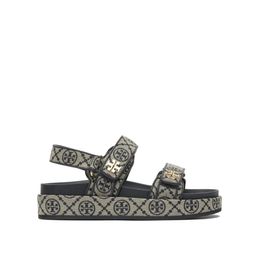 Tory Burch Sandalen - Kira Sport Sandals With Adjustable Straps - Gr. 9 - in Grau - f&uuml;r Damen