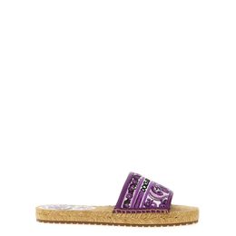 Dolce & Gabbana Dolce&Gabbana Sandalen - Embroidery Espadrilles - Gr. 39 (EU) - in Lila - für Damen