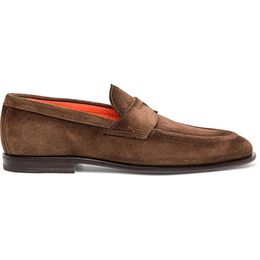 Santoni Loafer - Men?s suede loafer - Gr. UK_8_5 - in Wei&szlig; - f&uuml;r Damen