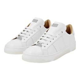 Philipp Plein Low-Top Sneaker - Lo-Top Turnschuhe Monogram - Gr. 37 (EU) - in Wei&szlig; - f&uuml;r Damen